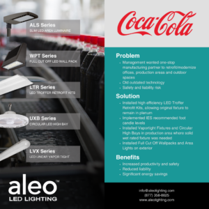 Aleo Lighting’s Success Story with Coca-Cola | Aleo Lighting