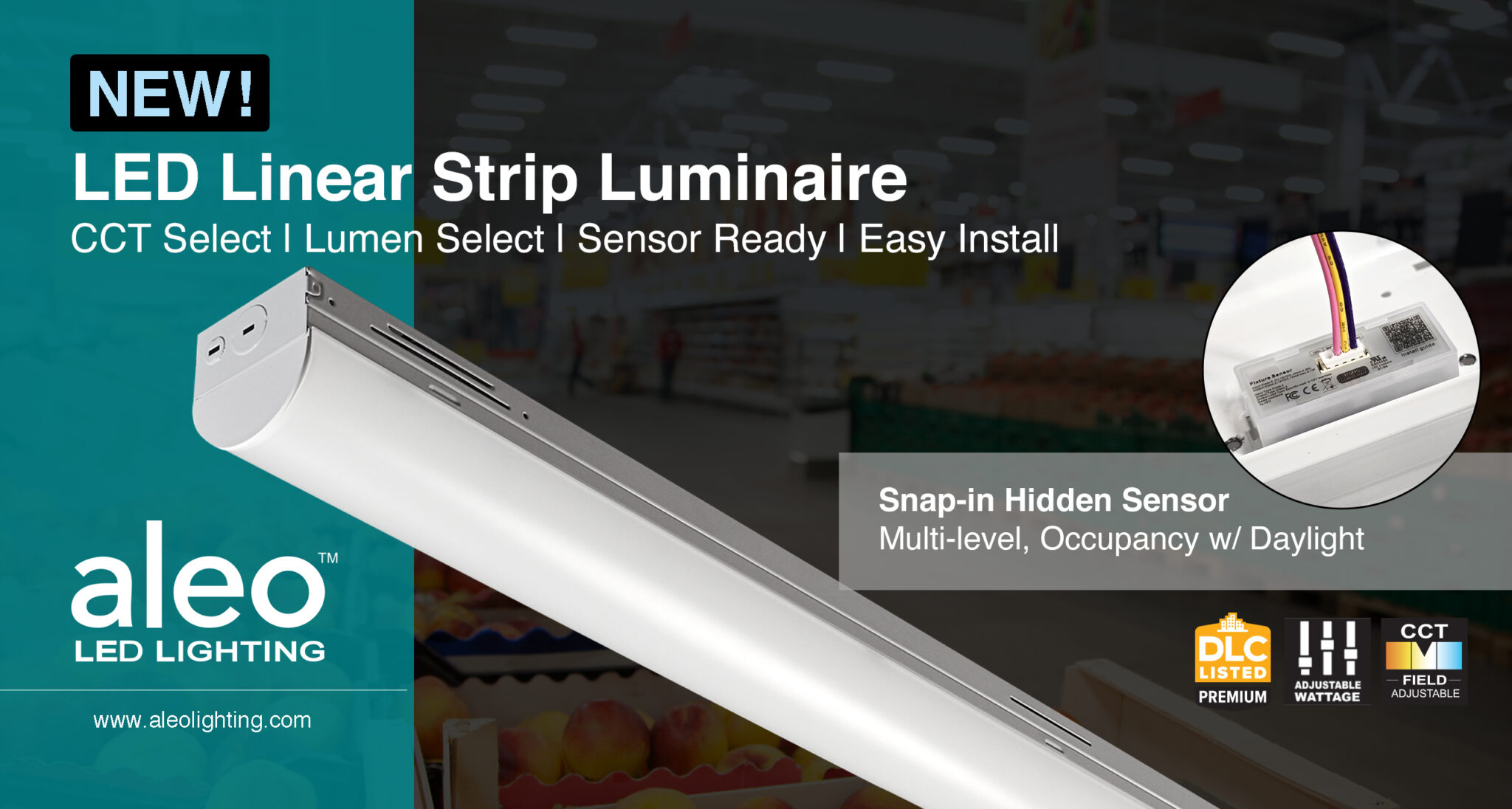 Introducing the LLS™ UX G5 (SR) LED Linear Strip Luminaire | Aleo Lighting