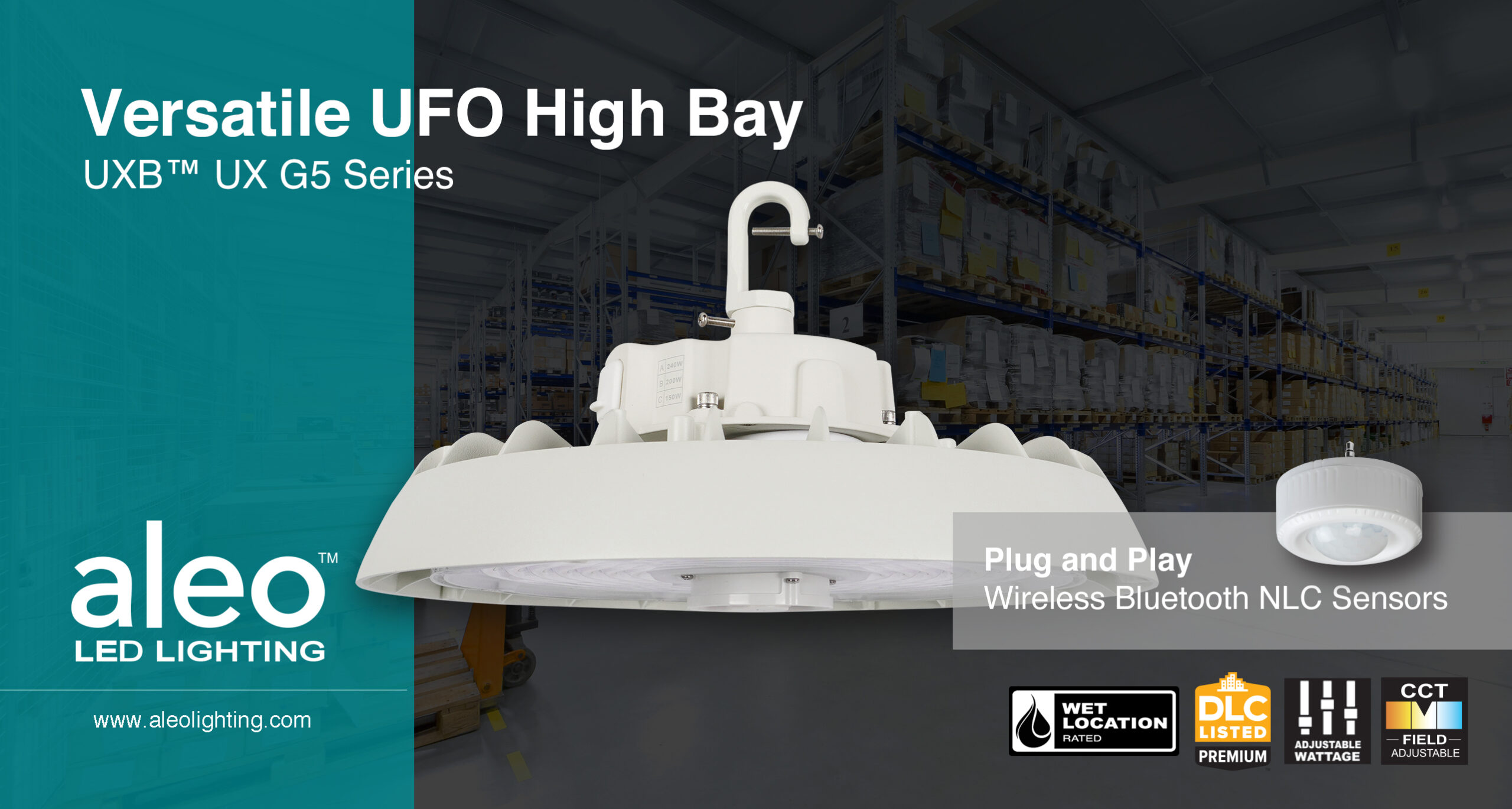 Introducing the UXB™ UX G5 Series High Bay | Aleo Lighting