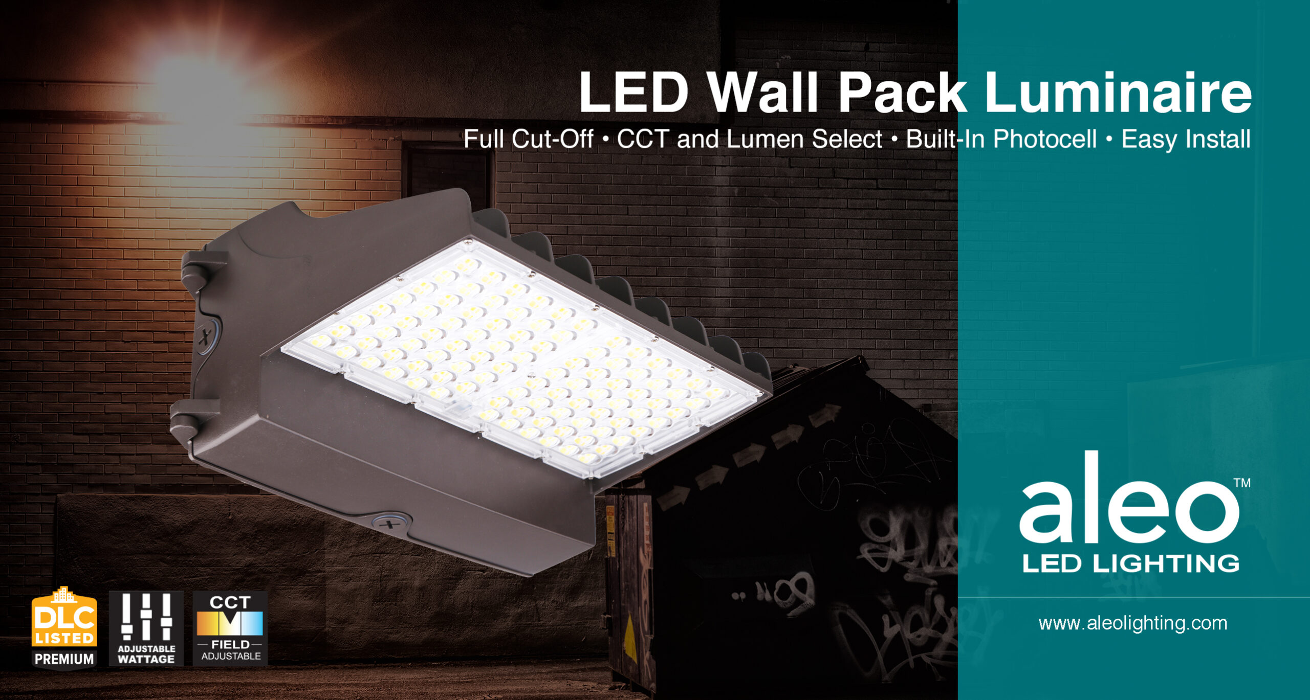 NEW! WPL™ UX Full Cut-Off Wall Pack | Aleo Lighting